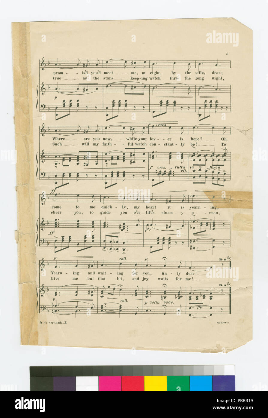 1129 Olcott's Irish serenade (NYPL Hades-454320-1700238 Stock Photo - Alamy