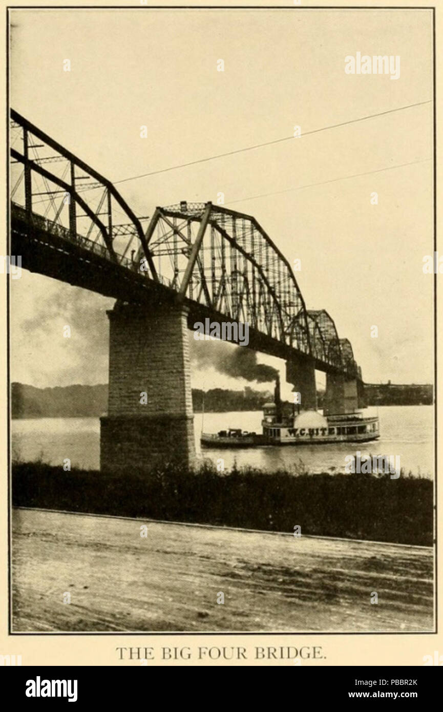 . English: The Big Four Bridge in Jeffersonville, Indiana. before 1909 ...