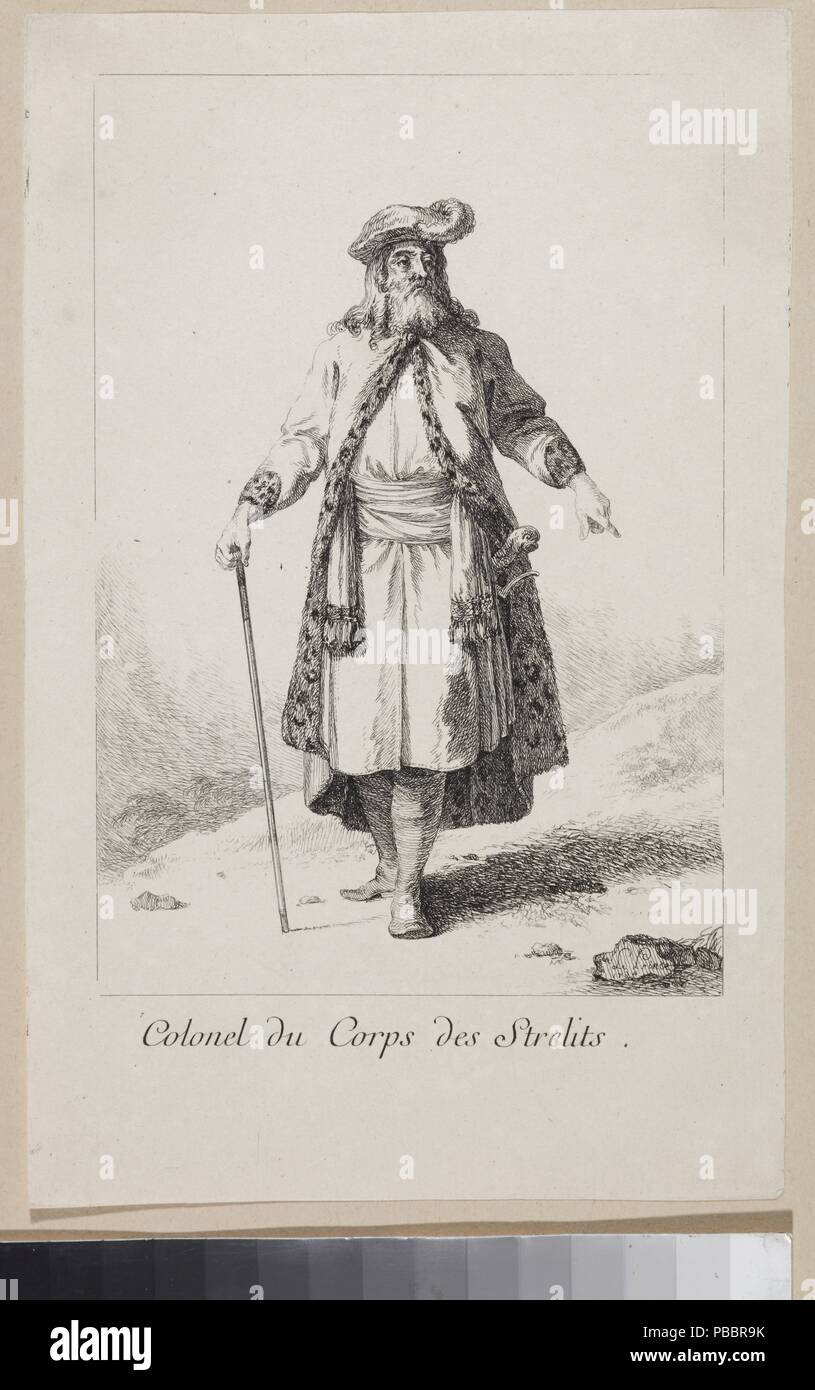 Colonel of the Streltsy regiment. Museum: PRIVATE COLLECTION Stock ...