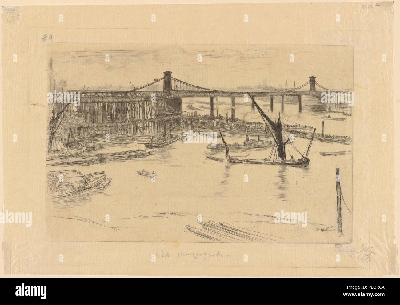 Old hungerford bridge hi-res stock photography and images - Alamy