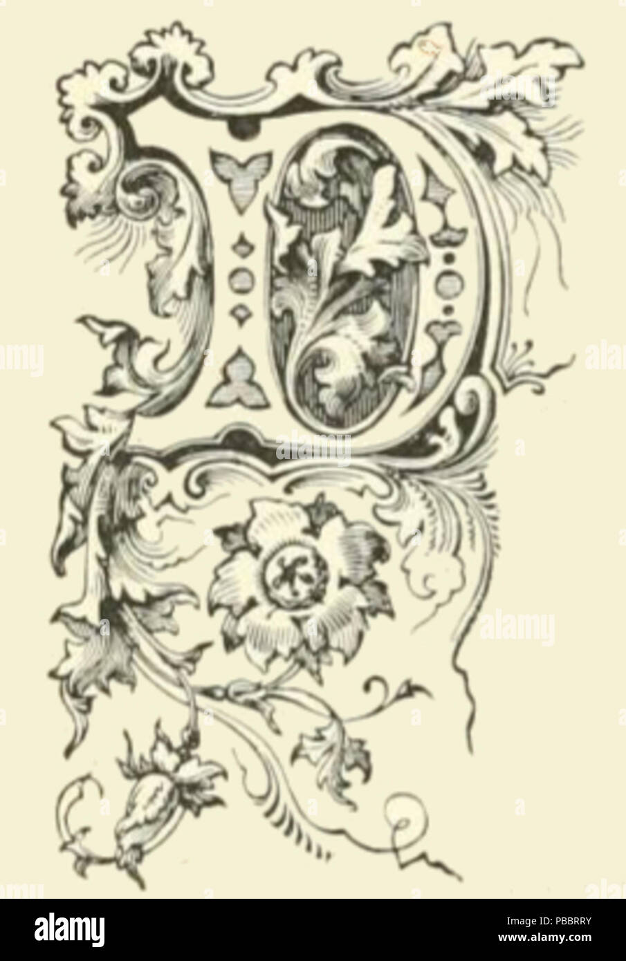 1133 Old World Letter D Image Stock Photo - Alamy