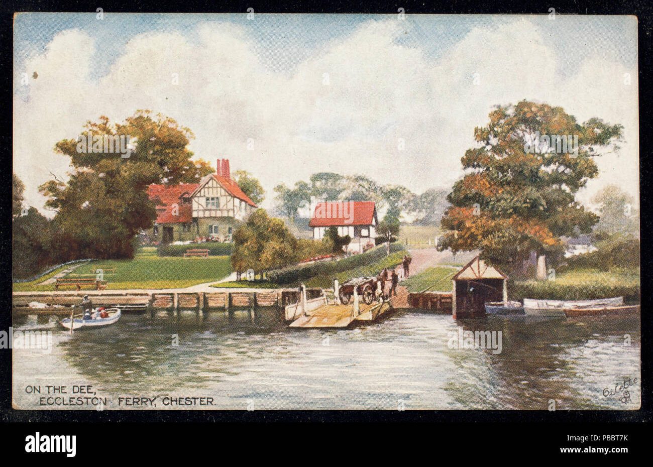 1135 On the Dee, Eccleston Ferry, Chester (NBY 443910 Stock Photo - Alamy
