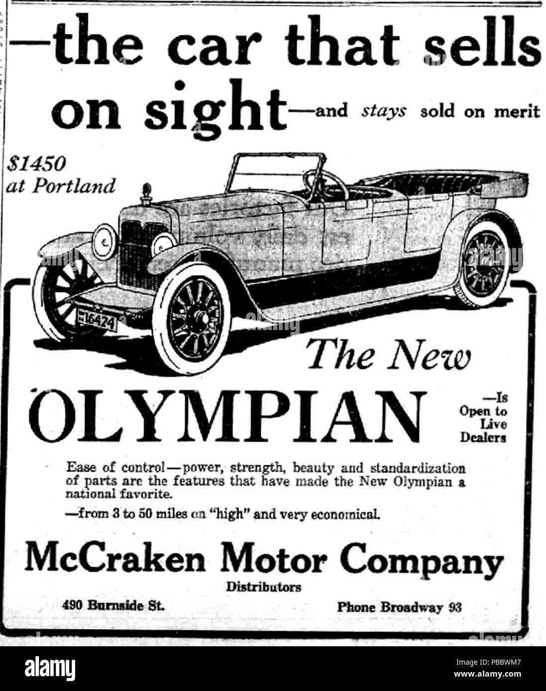 1919 car Black and White Stock Photos & Images - Alamy