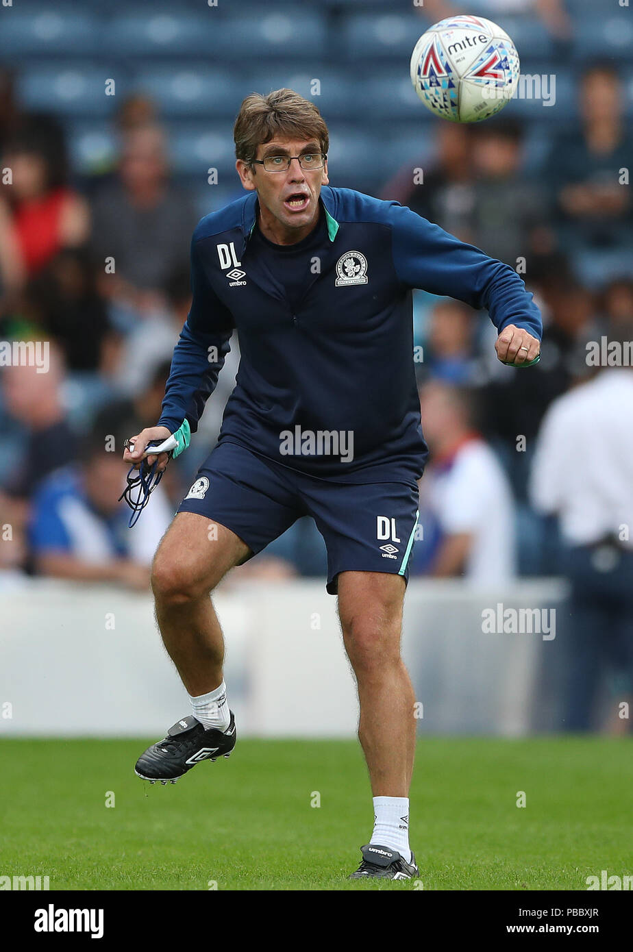 Blackburn Coach David Lowe Stock Photo - Alamy