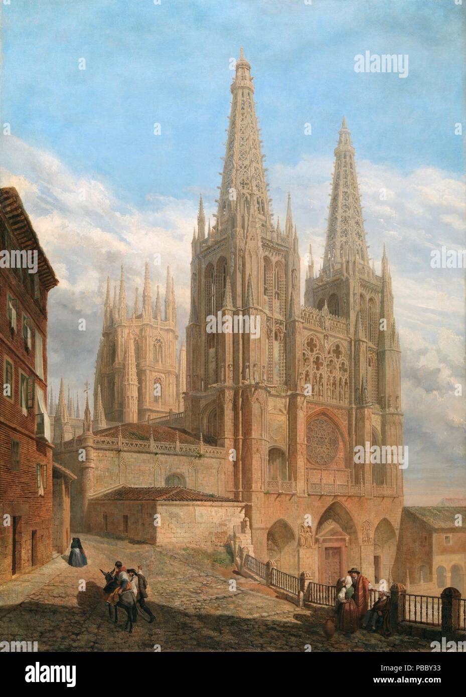 Francisco Javier Parcerisa y Boada / 'Exterior of Burgos Cathedral ...