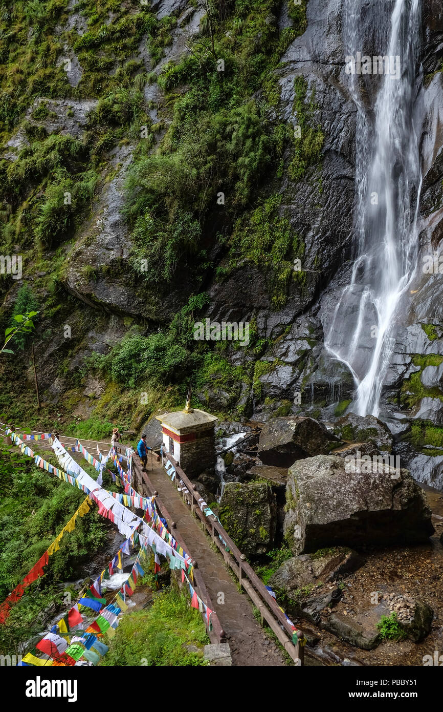 Bhutan view waterfall hi-res stock photography and images - Alamy