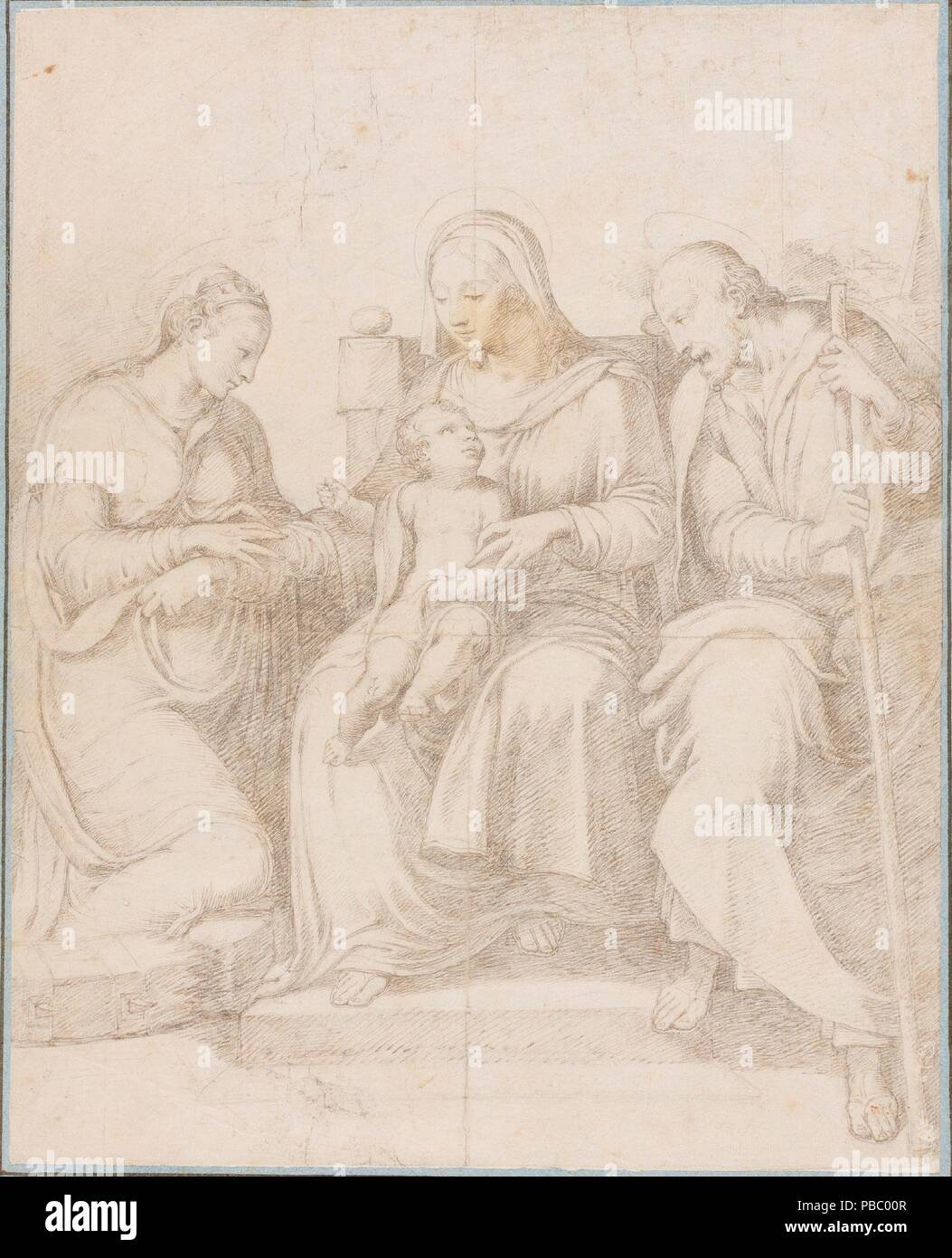Anonymous / 'Mystic Marriage of St. Catherine'. Second half of the XVI ...