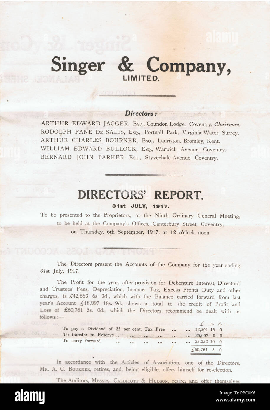 Singer manufacturing company hi-res stock photography and images - Alamy