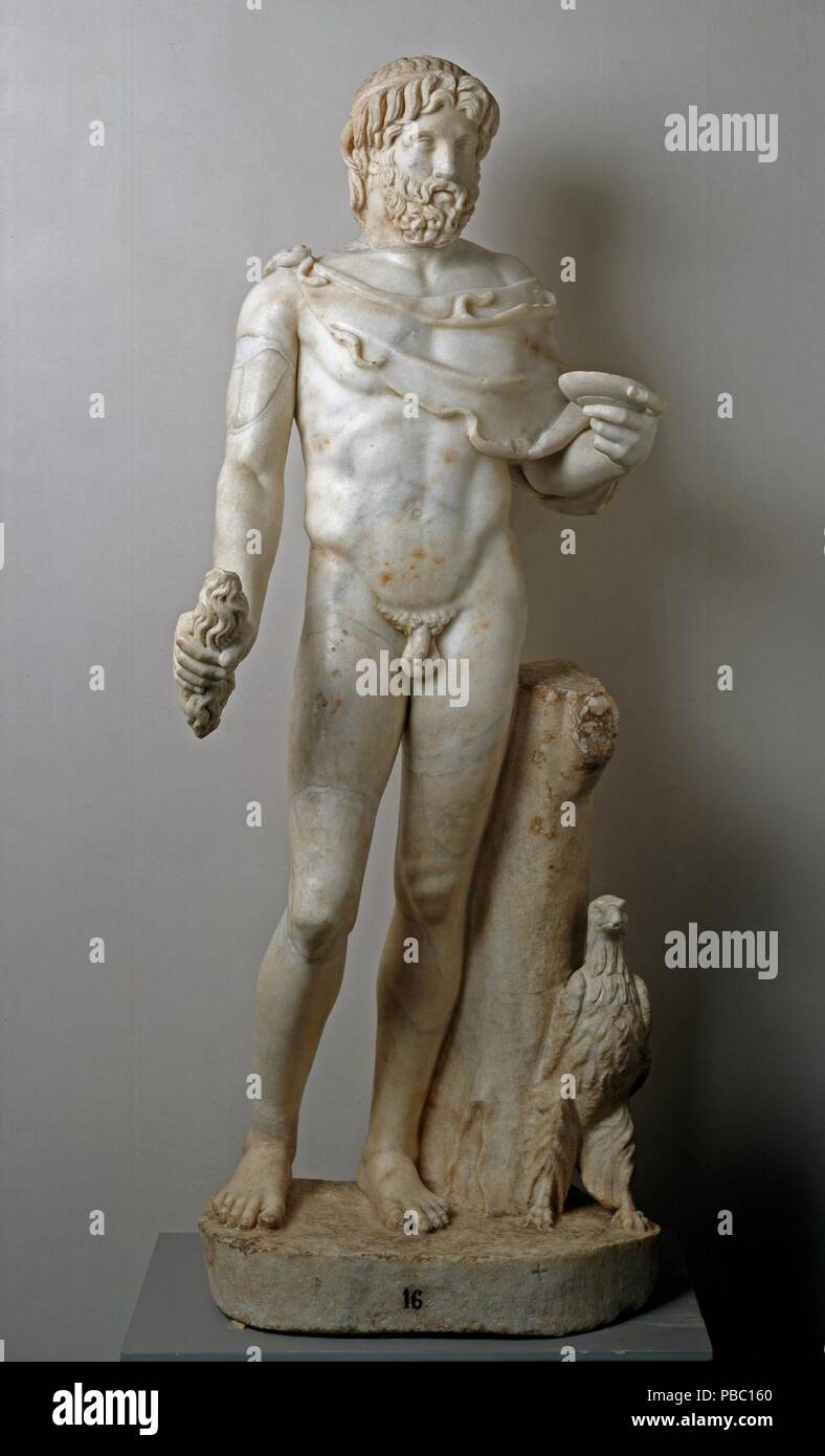 Roman Sculptor / 'Aegis-Bearing Jupiter'. Ca. 150. White marble. Museum ...