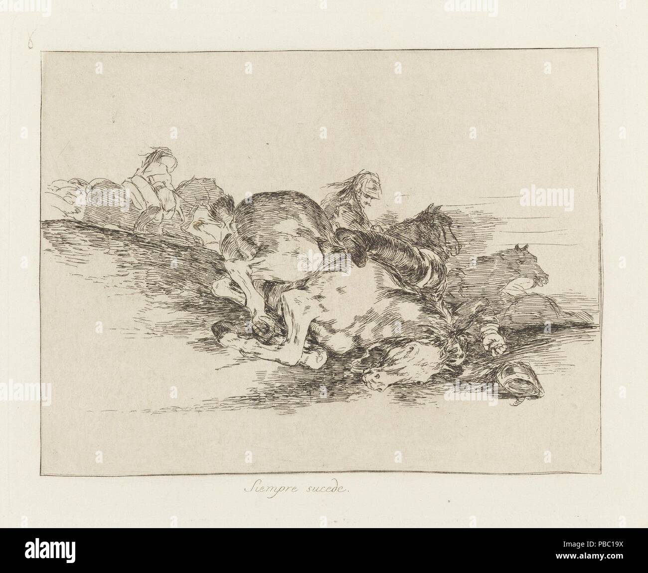 Francisco de Goya y Lucientes / 'It always happens (Disasters of War, 8 ...