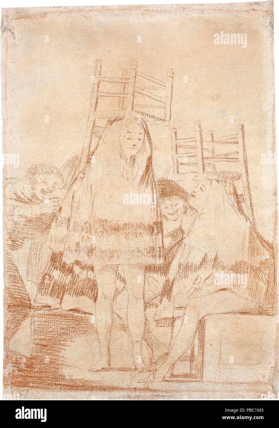 Francisco de Goya y Lucientes / 'They already have a seat'. Ca. 1797 ...