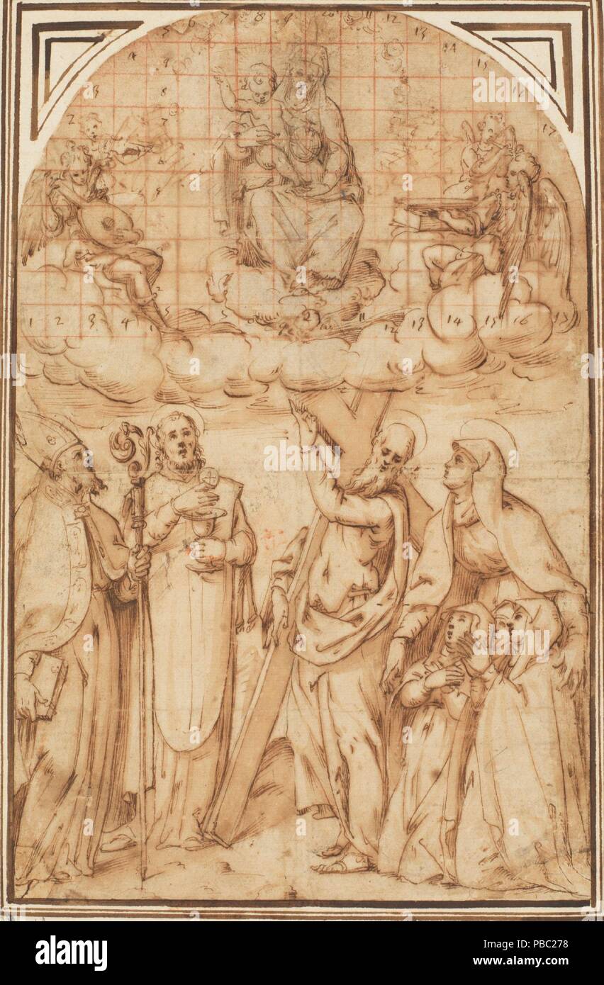 Passignano / 'Design for an Altarpiece, with the Virgin and Child ...