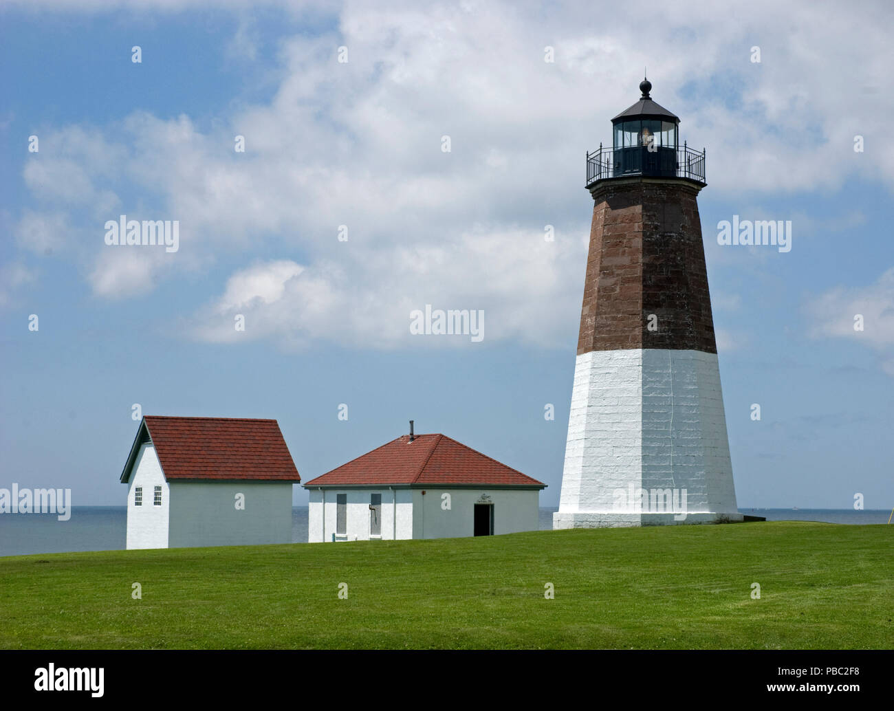 Point Judith Lighthouse, Narragansett, Rhode Island Stock Photo - Alamy