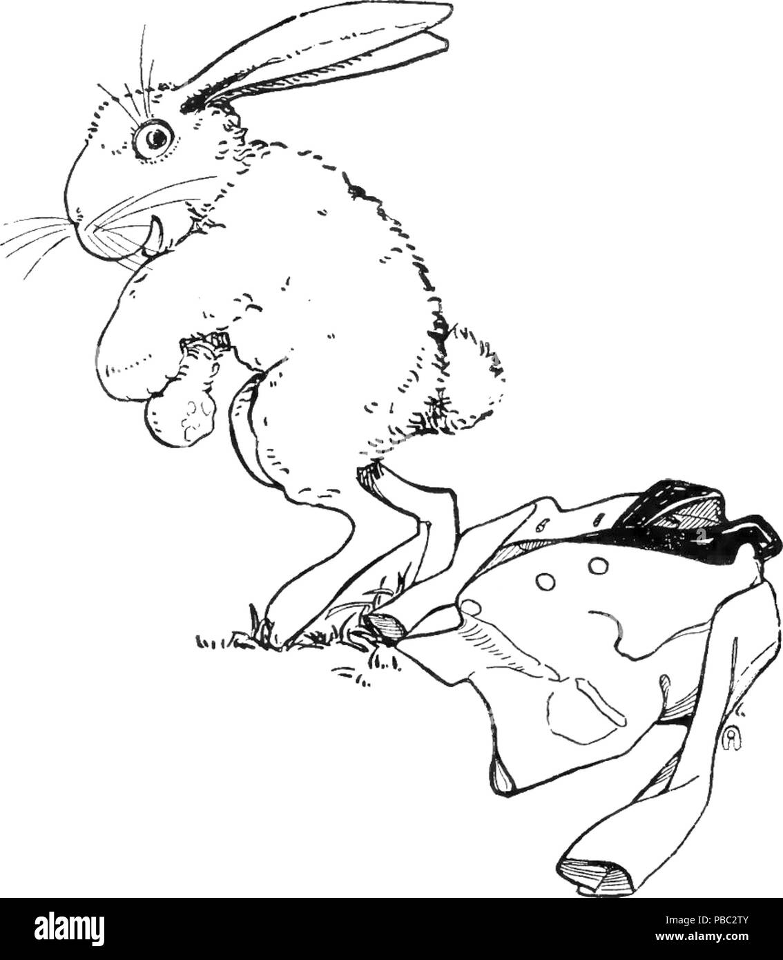 Peter rabbit Black and White Stock Photos & Images - Alamy