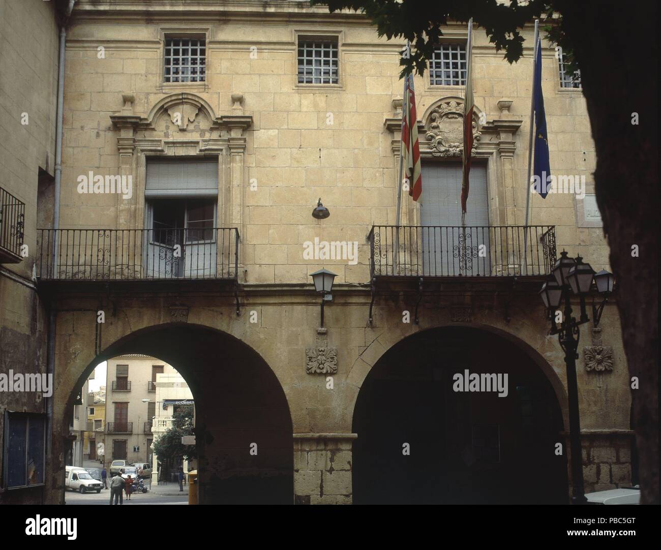 FACHADA. Location: AYUNTAMIENTO, ASPE, ALICANTE, SPAIN Stock Photo - Alamy