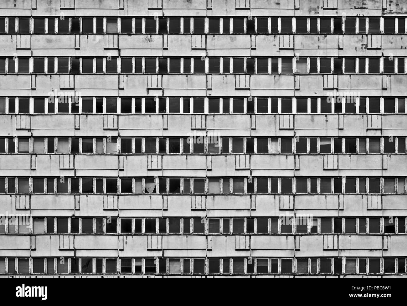 dilapidated empty office building in the city center of Berlin Stock ...