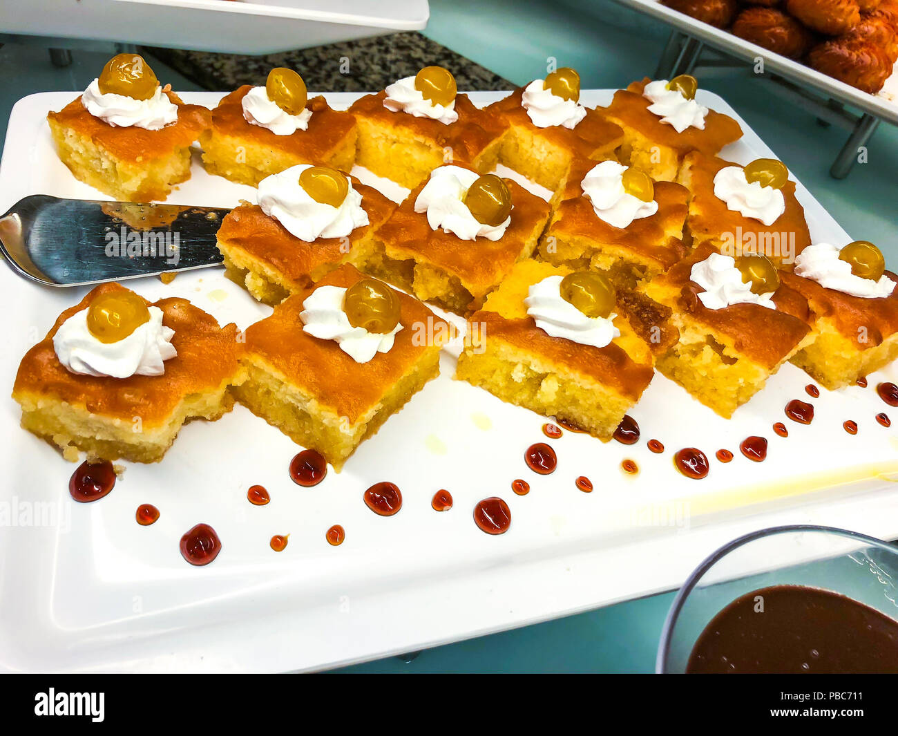 Traditional sweet dishes of Turkish cuisine. Studio Photo Stock Photo ...
