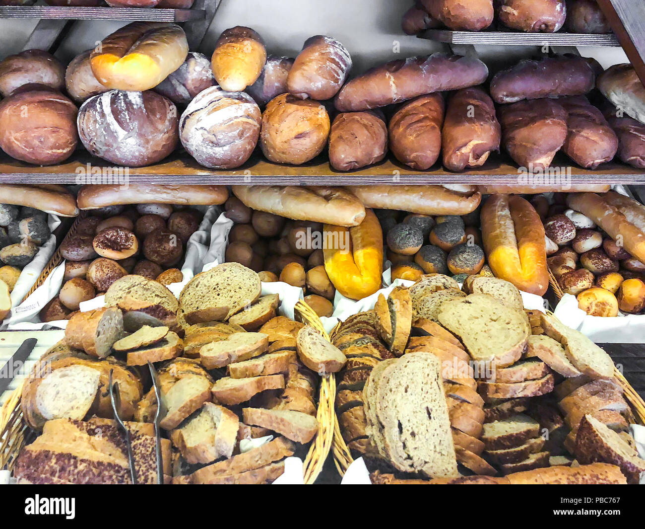 Assortment of bakery products. Studio Photo Stock Photo - Alamy
