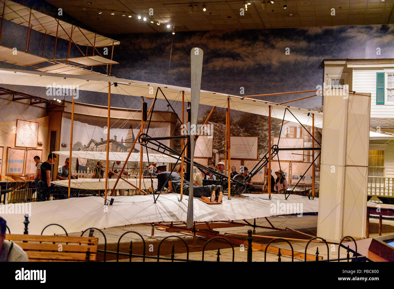 WASHINGTON, USA - SEP 24, 2015: Model of an airplane prototipe at the ...