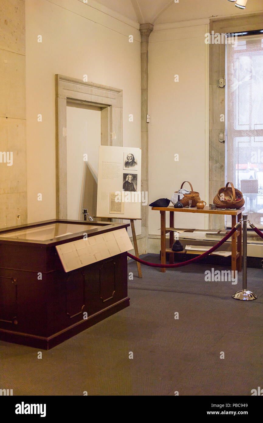 NEW YORK, USA - OCT 8, 2015: Interior of the Federal Hall National ...