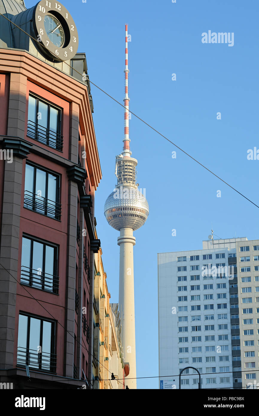View of the TV tower in Berlin Stock Photo - Alamy