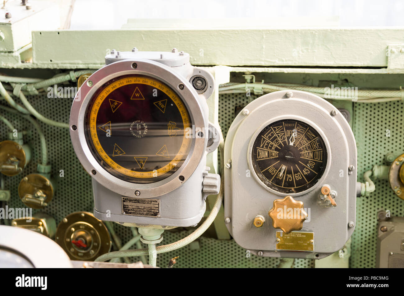 NEW YORK, USA - SEP 25, 2015: Interior of the USS Intrepid (The ...