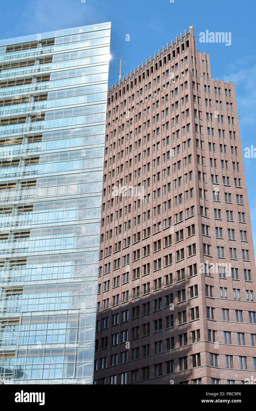 High rise building in berlin at potsdamer platz hi-res stock ...
