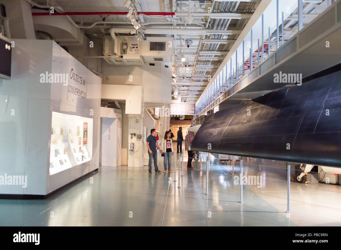 NEW YORK, USA - SEP 25, 2015: Interior of the USS Intrepid (The ...