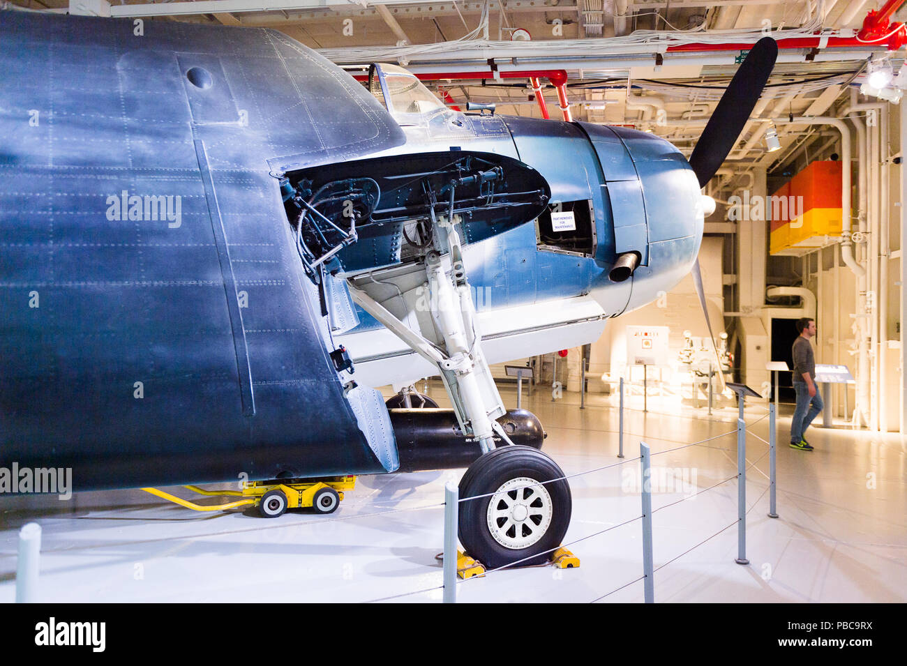 NEW YORK, USA - SEP 25, 2015: Interior of the USS Intrepid (The ...