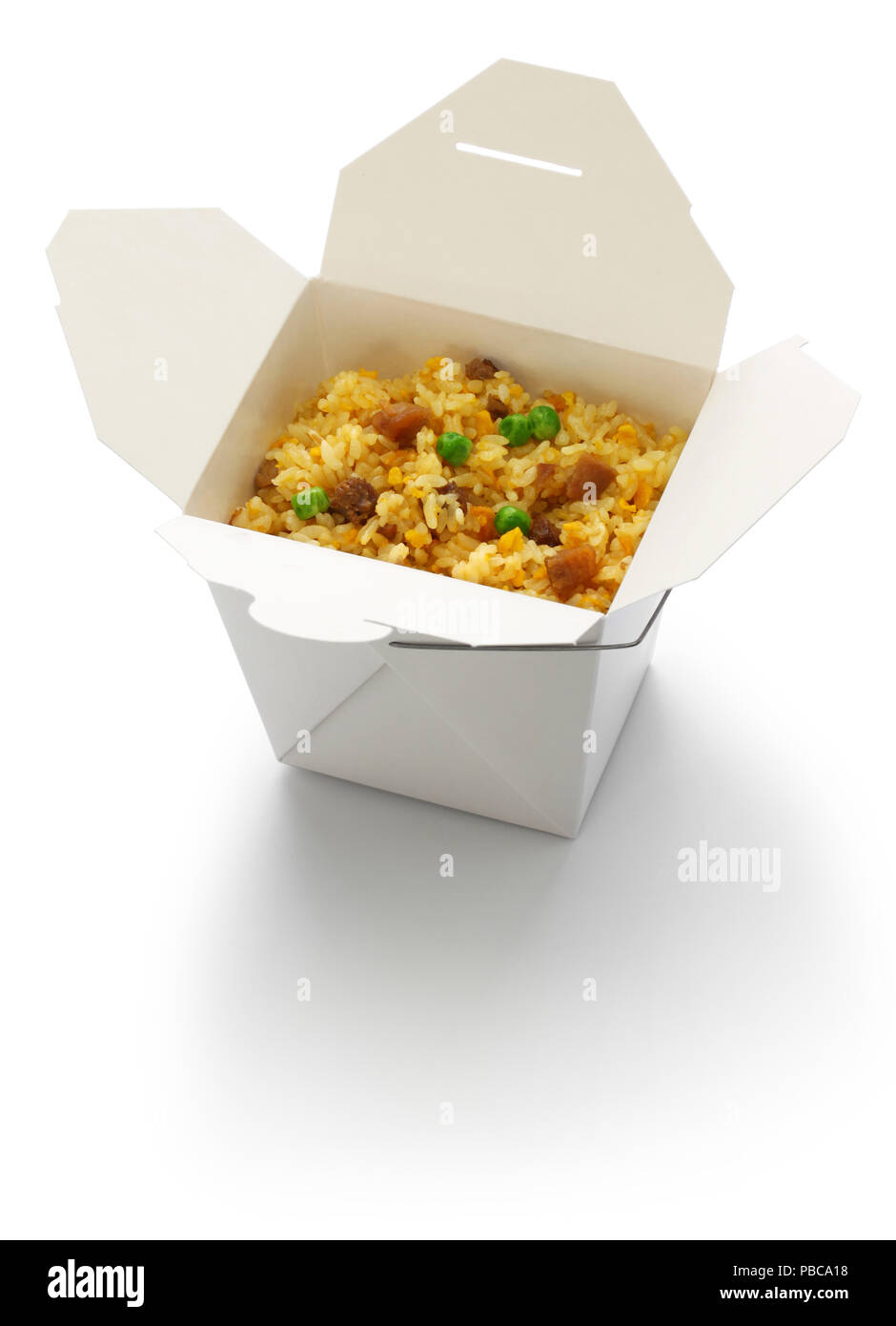 fried rice, take out chinese cuisine isolated on white background Stock ...