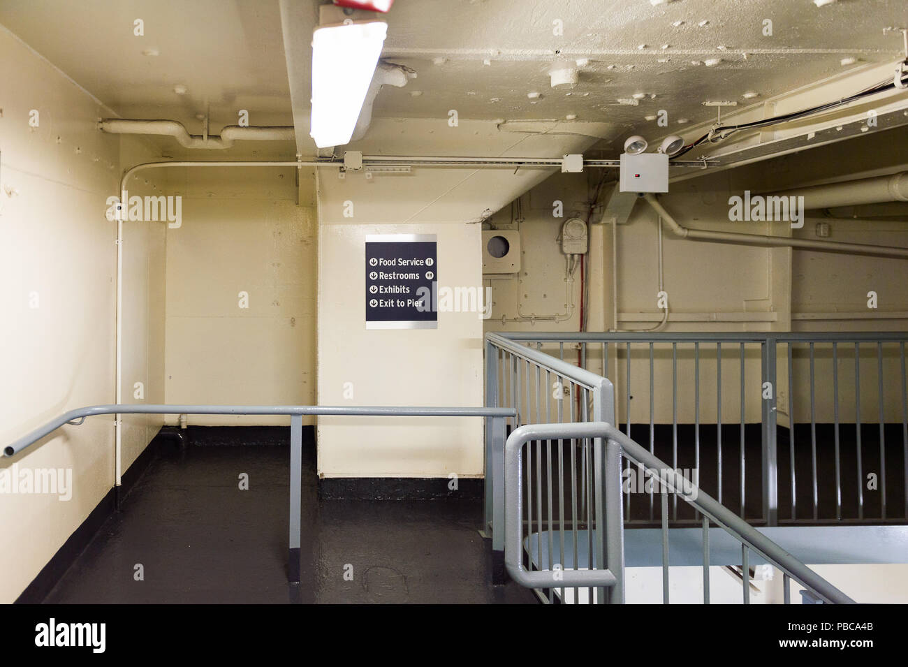 NEW YORK, USA - SEP 25, 2015: Interior of the USS Intrepid (The ...