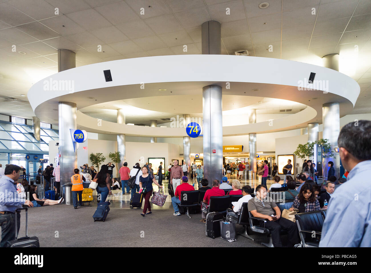 Lax airport interior architecture hi-res stock photography and images ...