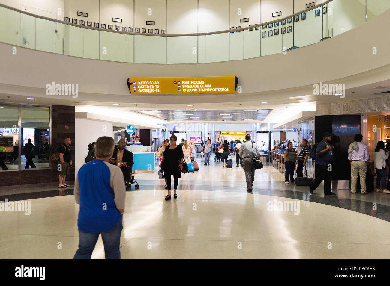 LOS ANGELES, USA - SEP 26, 2015: Arriving area of the Los Angeles ...