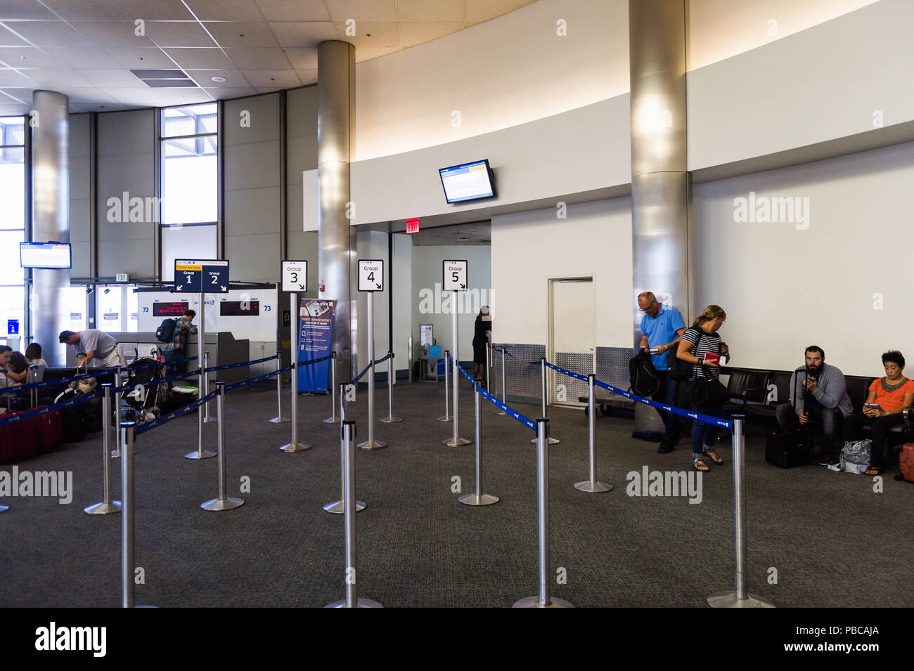 LOS ANGELES, USA - SEP 26, 2015: Arriving area of the Los Angeles ...