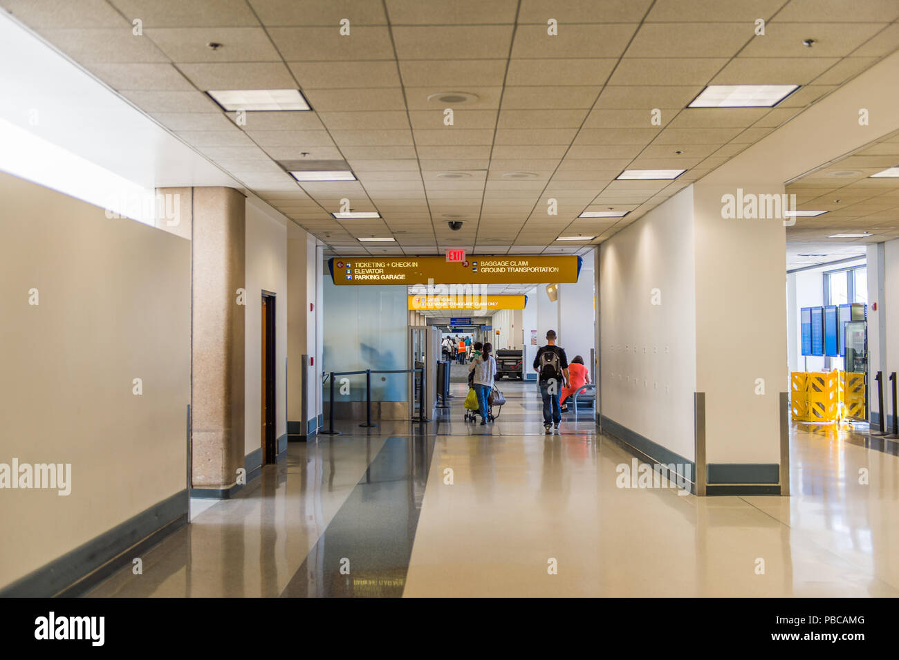 LOS ANGELES, USA - SEP 26, 2015: Arriving area of the Los Angeles ...