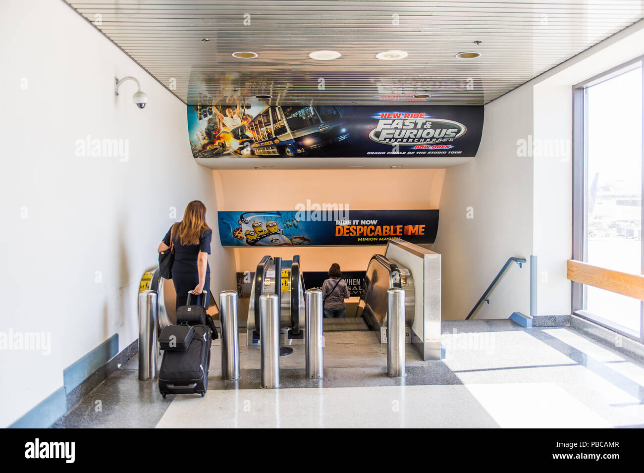 LOS ANGELES, USA - SEP 26, 2015: Arriving area of the Los Angeles ...