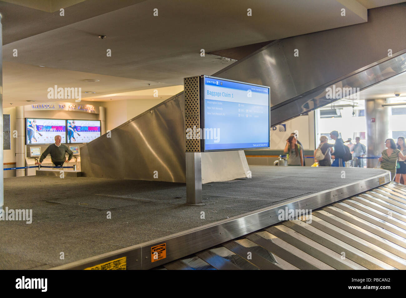 LOS ANGELES, USA - SEP 26, 2015: Arriving area of the Los Angeles ...