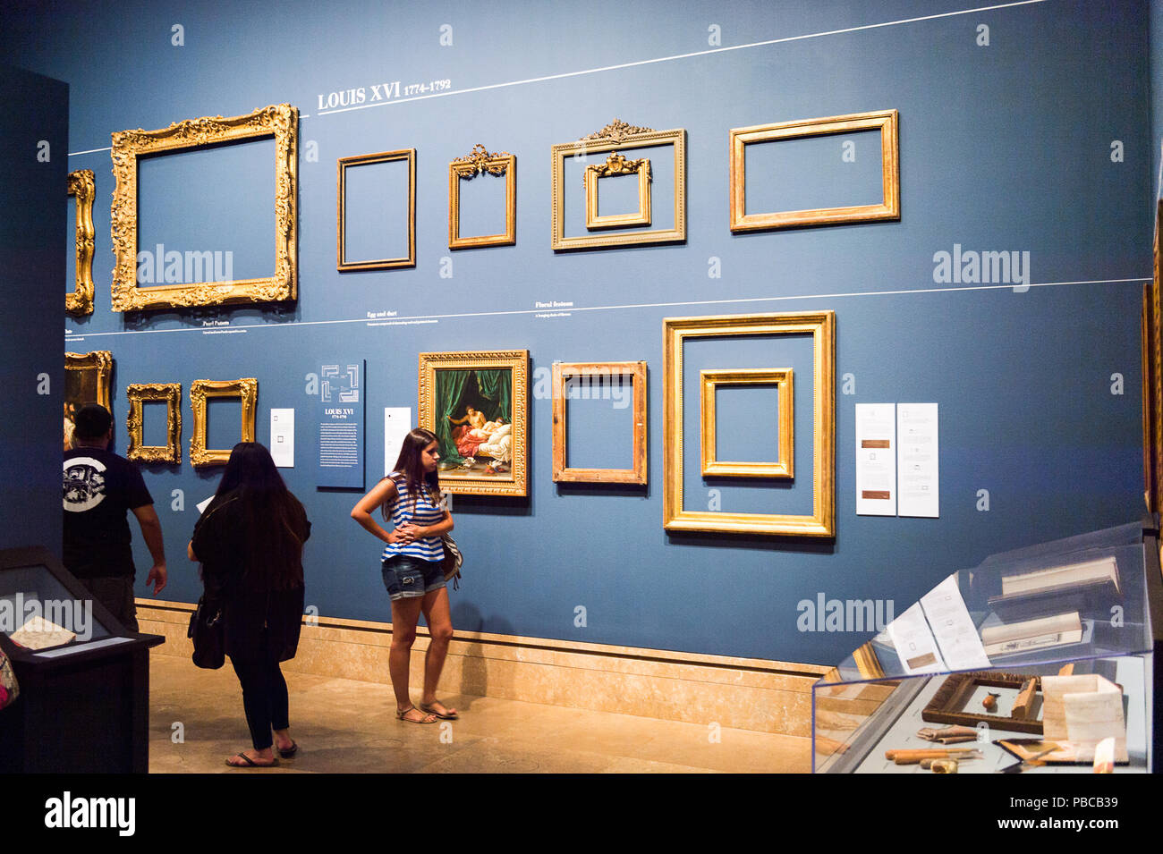 LOS ANGELES, USA - SEP 26, 2015: Interior and gallery of the J. Paul ...
