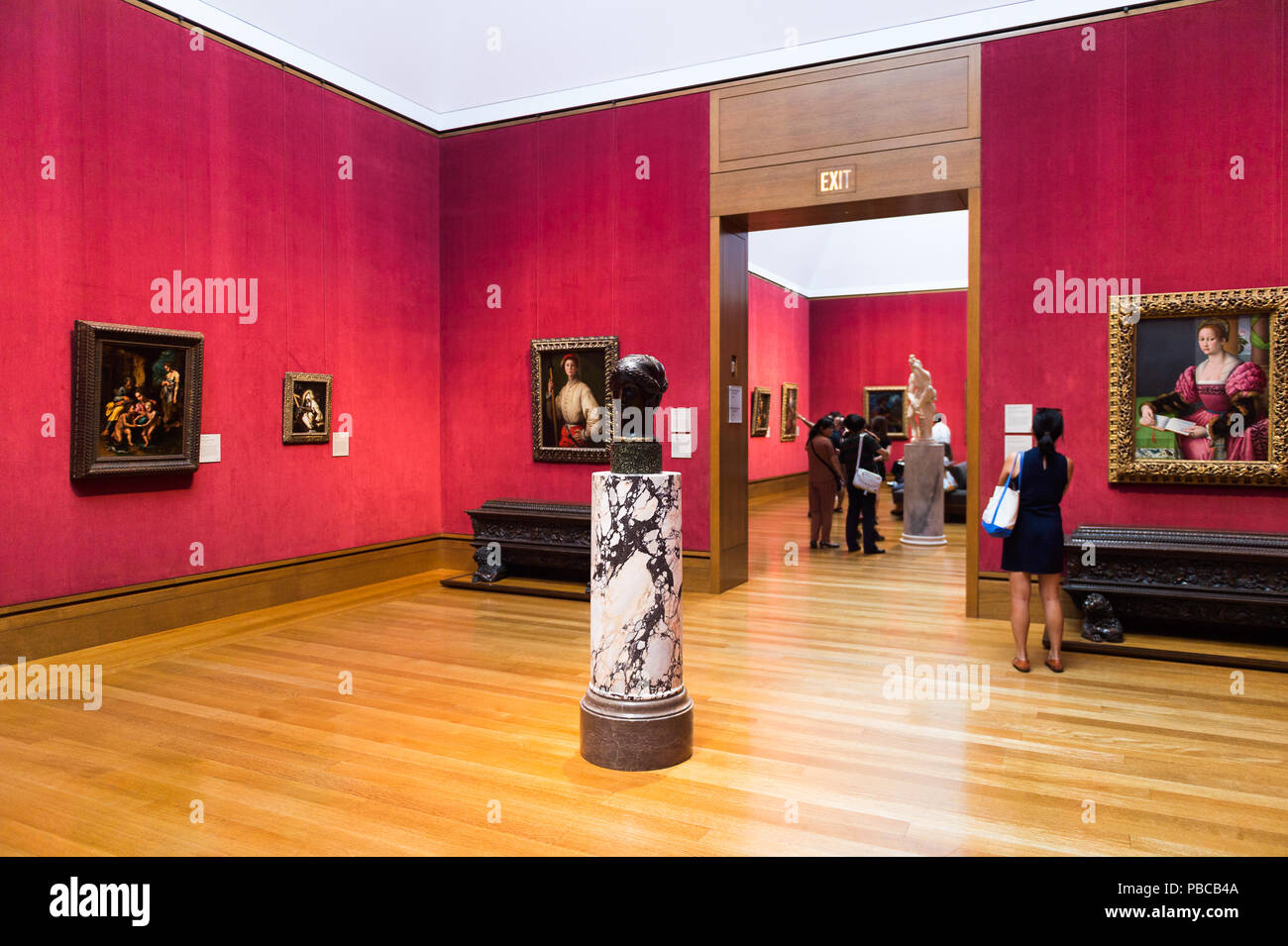 LOS ANGELES, USA - SEP 26, 2015: Interior and gallery of the J. Paul ...