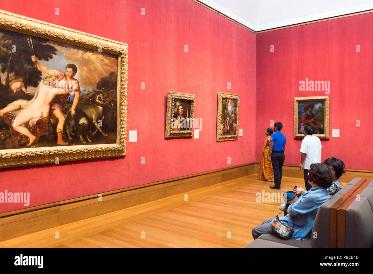 LOS ANGELES, USA - SEP 26, 2015: Interior and gallery of the J. Paul ...