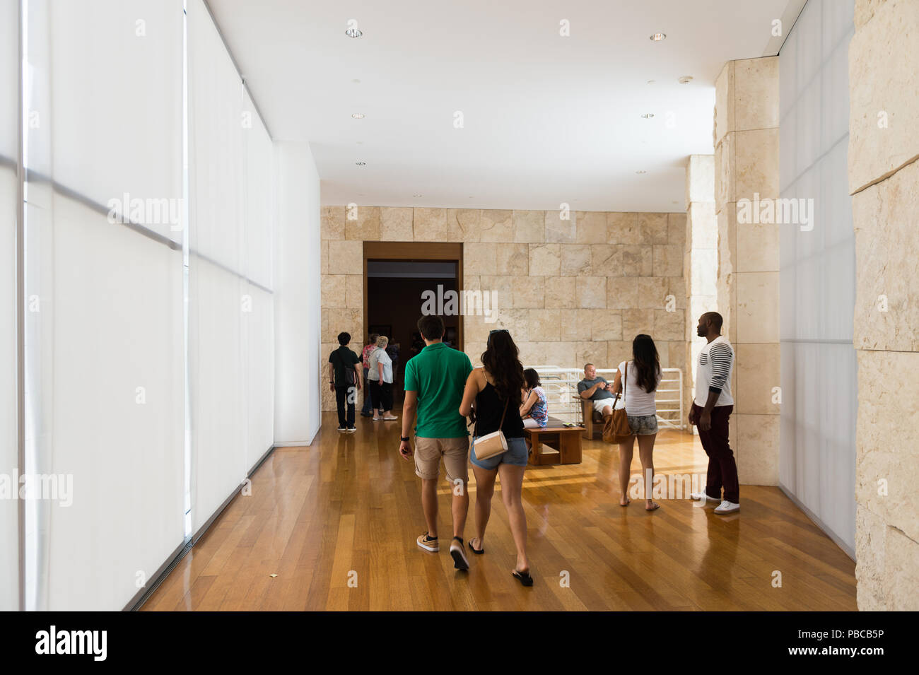 LOS ANGELES, USA - SEP 26, 2015: Interior and gallery of the J. Paul ...