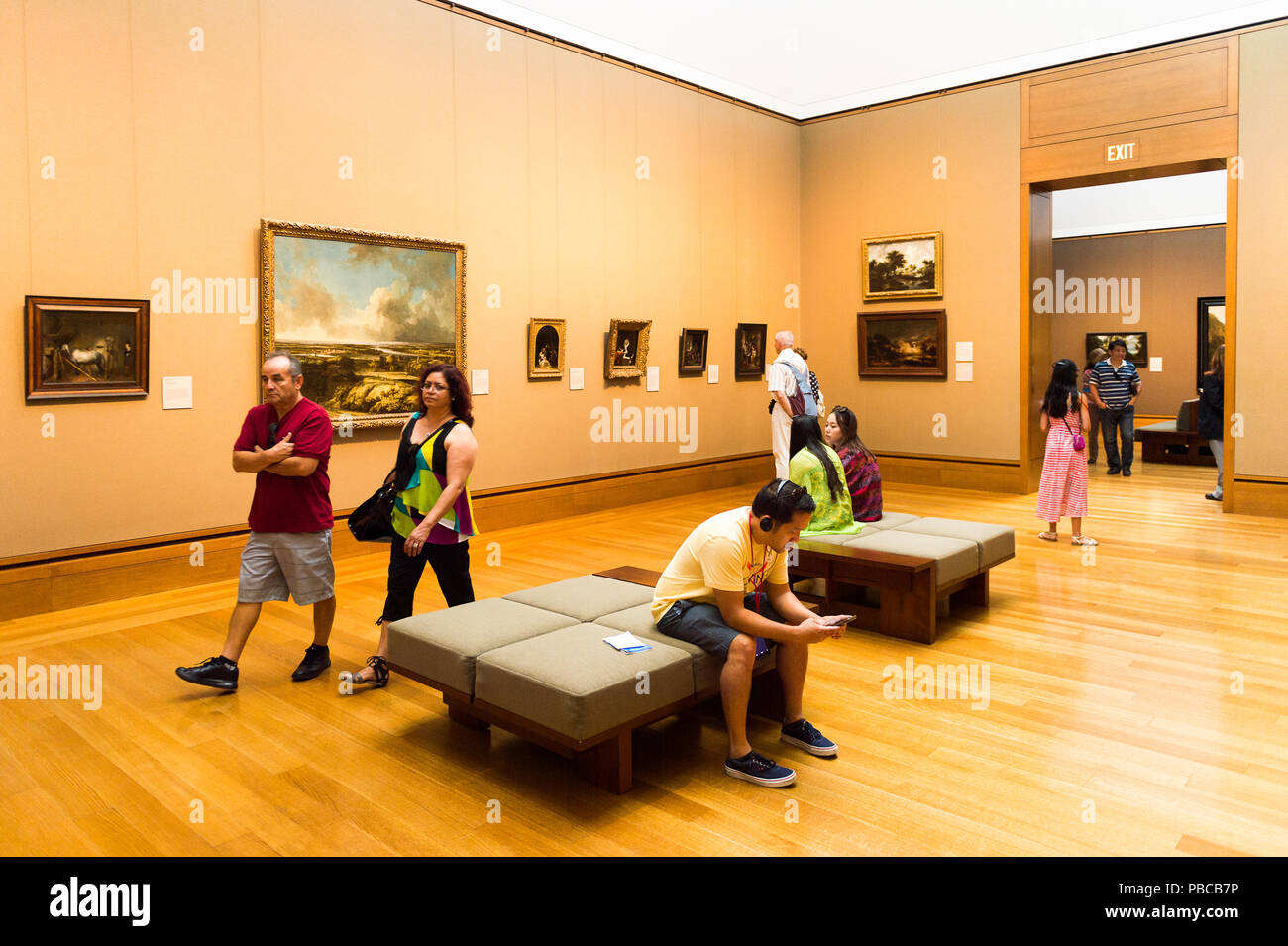 LOS ANGELES, USA - SEP 26, 2015: Interior and gallery of the J. Paul ...