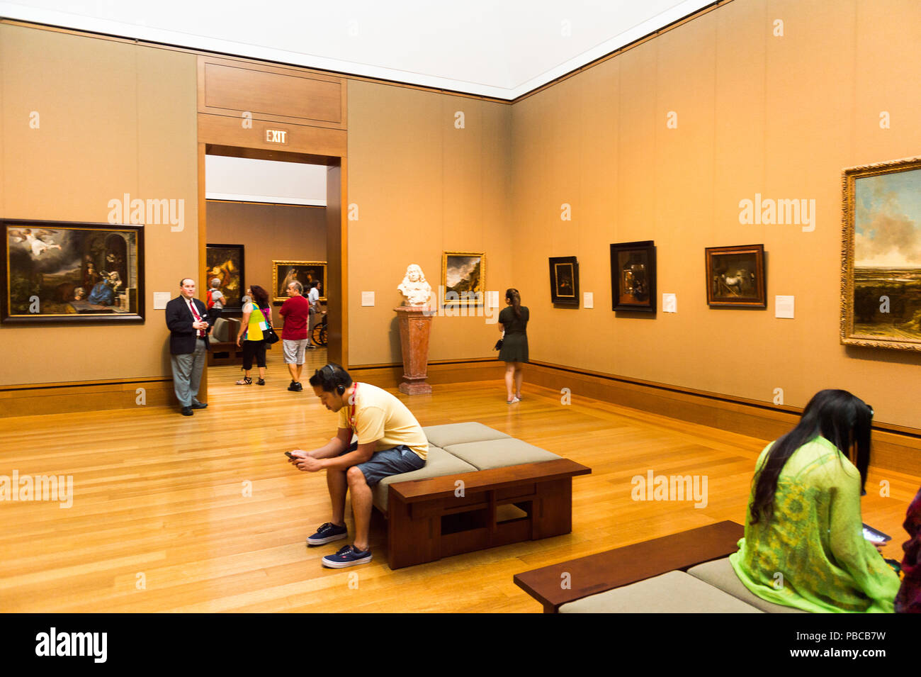 LOS ANGELES, USA - SEP 26, 2015: Interior and gallery of the J. Paul ...