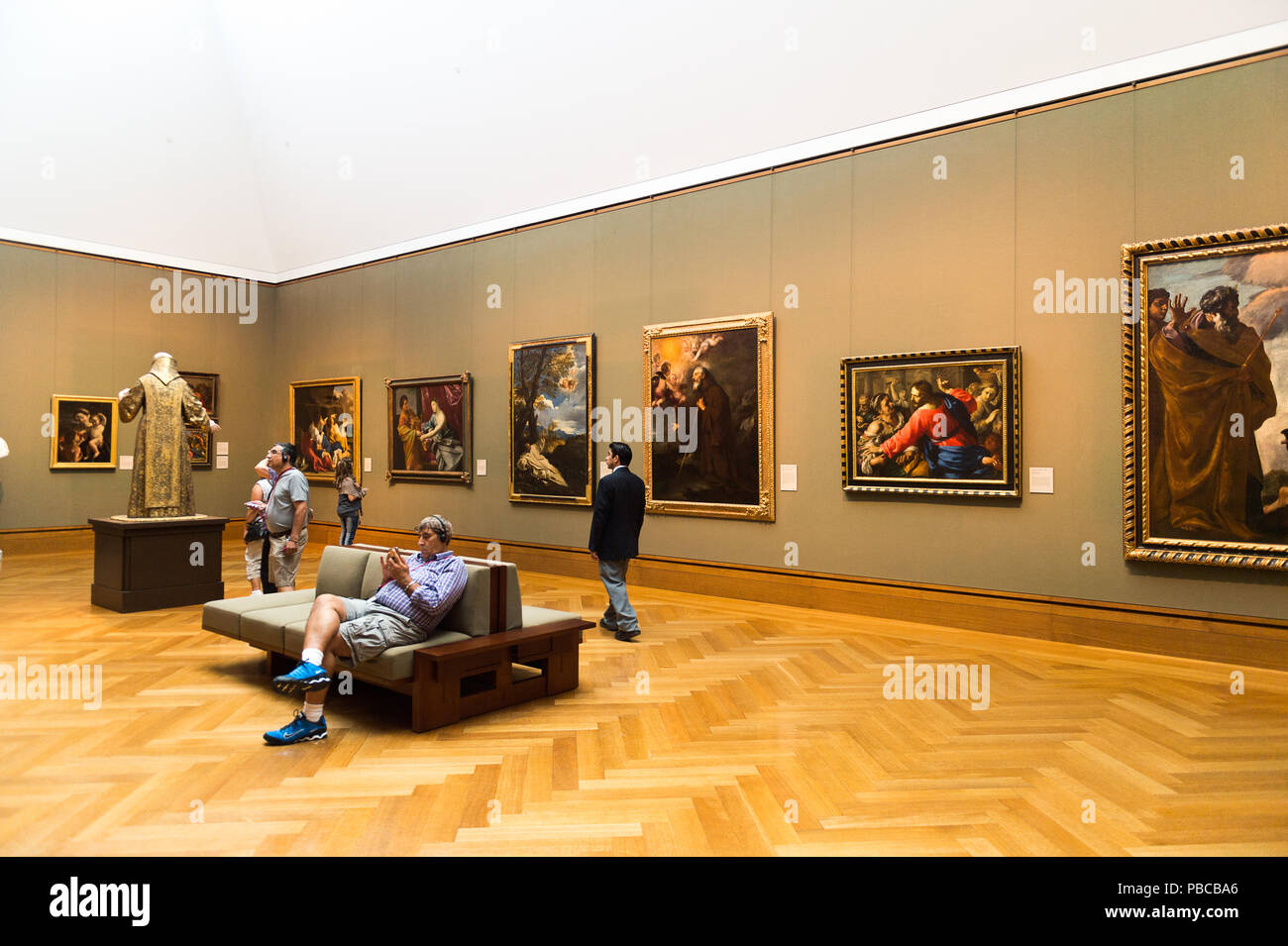 LOS ANGELES, USA - SEP 26, 2015: Interior and gallery of the J. Paul ...