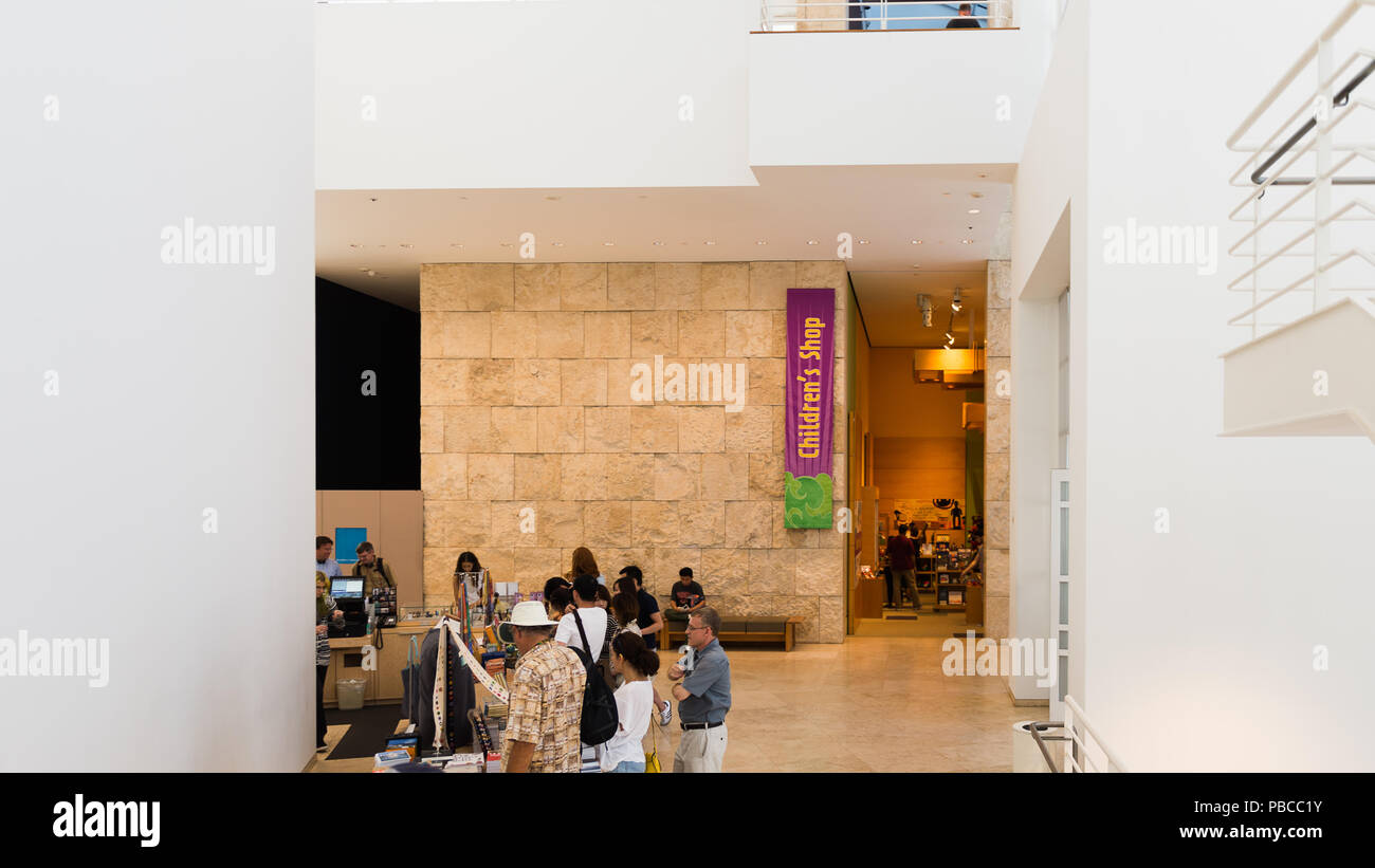 LOS ANGELES, USA - SEP 26, 2015: J. Paul Getty Museum (Getty Museum), an art museum in ...