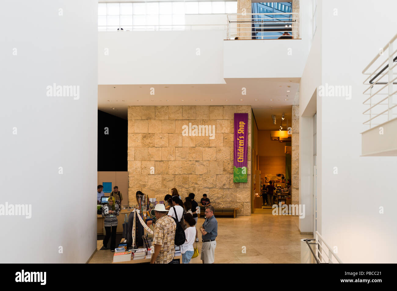 LOS ANGELES, USA - SEP 26, 2015: J. Paul Getty Museum (Getty Museum ...