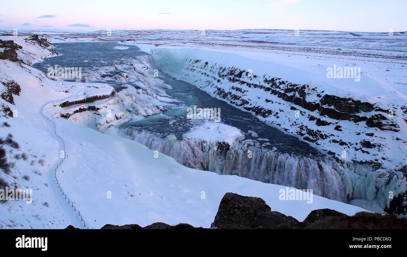 Gullfoss gulfoss waterfall hi-res stock photography and images - Alamy