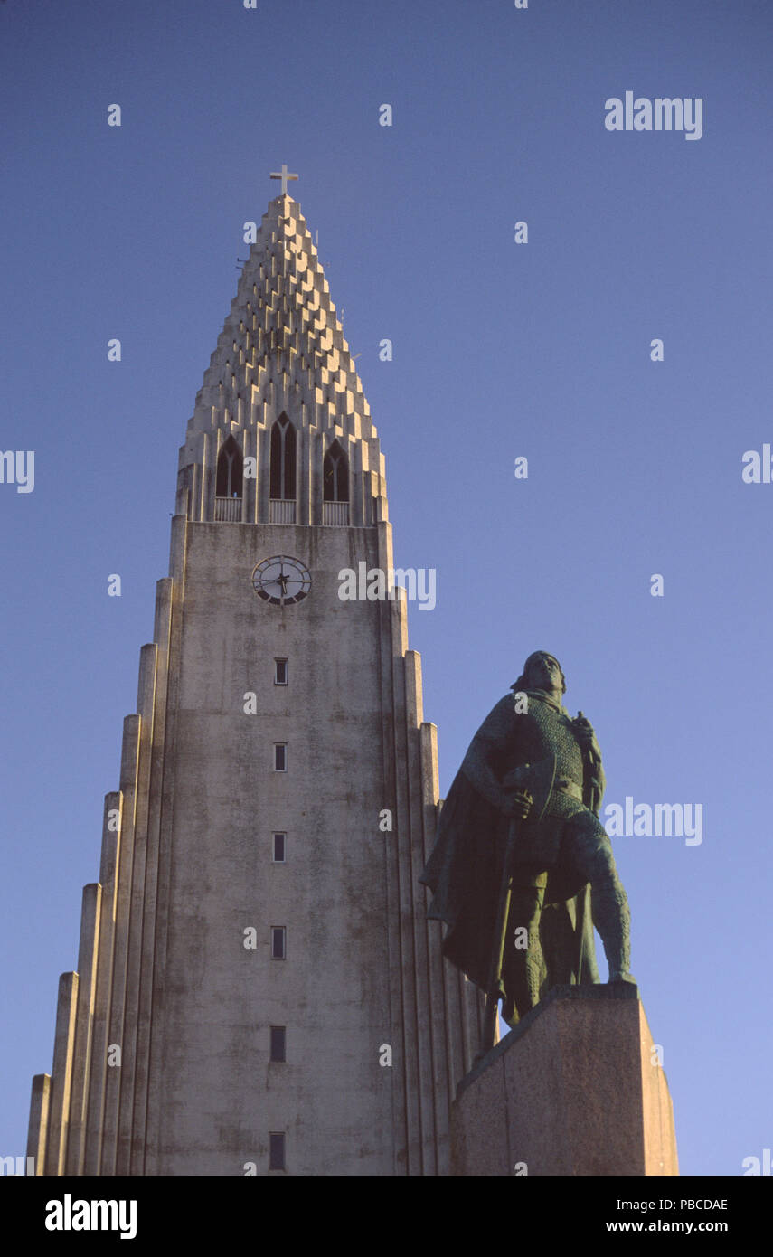 Reykjavik view hallgrim hi-res stock photography and images - Alamy