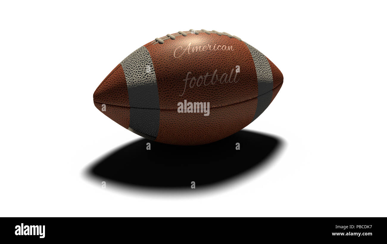 Isolated American football ball with text American football casting ...
