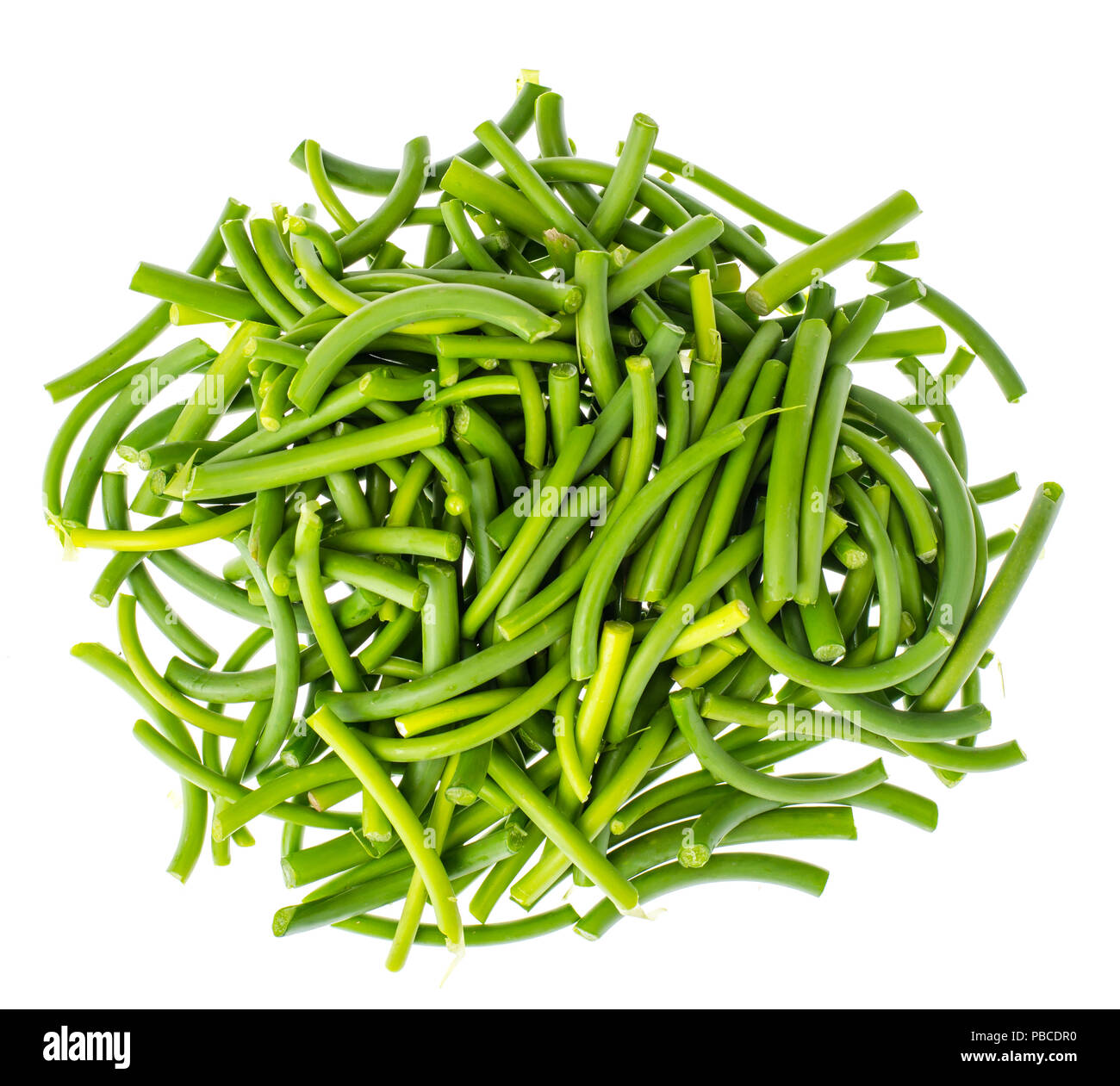 Garlic arrows. Ingredient for far eastern food. Studio Photo Stock ...